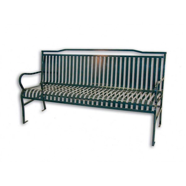 Metropolis 6' Commercial Steel Bench - Contract Furniture Company