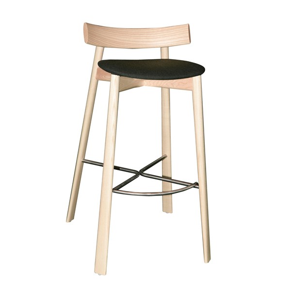 Ming Ash Wood Bar Stool - Contract Furniture Company