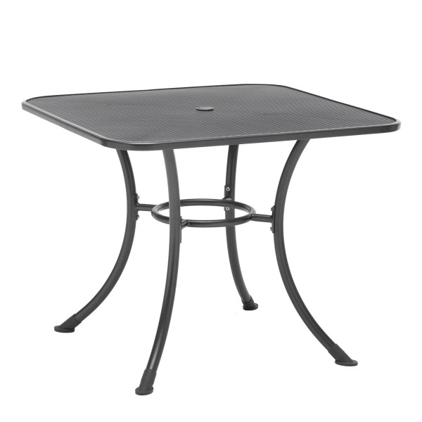 32" Square Mesh Top Table With Umbrella Hole - Contract Furniture Company